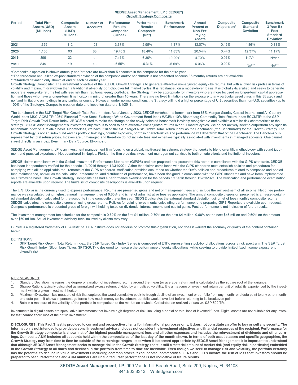 Growth Fact Sheet - 3EDGE Asset Management